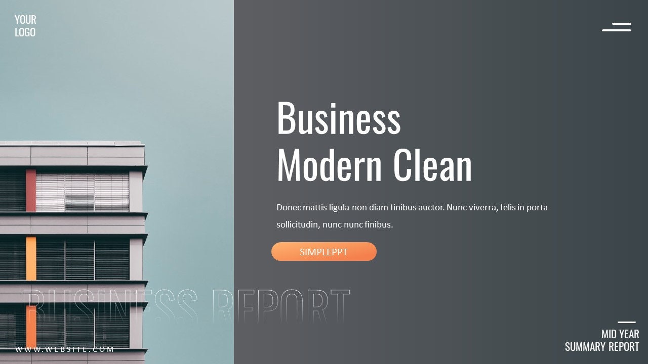 Minimal Modern Clean Business Powerpoint Template - Etsy