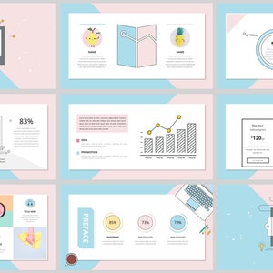 Minimal Modern Clean Style Powerpoint Template - Etsy