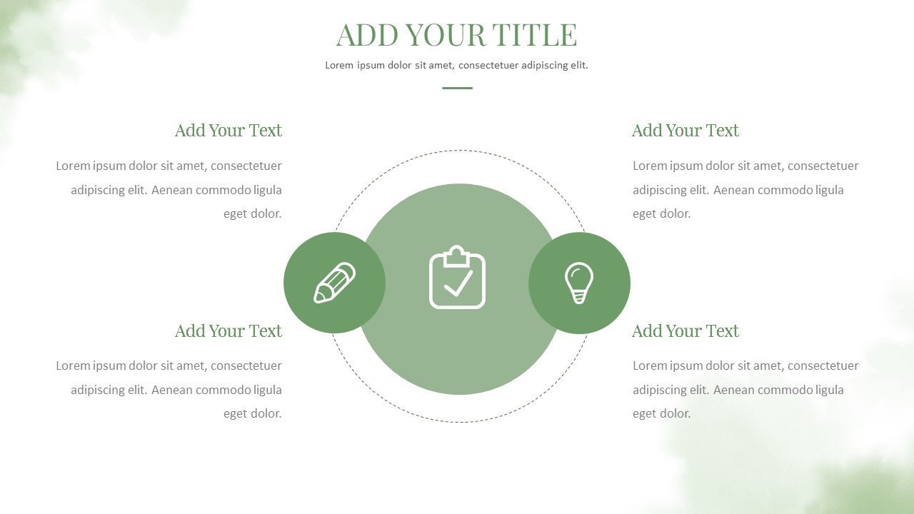 Minimal Water-color Clean Powerpoint Template - Etsy