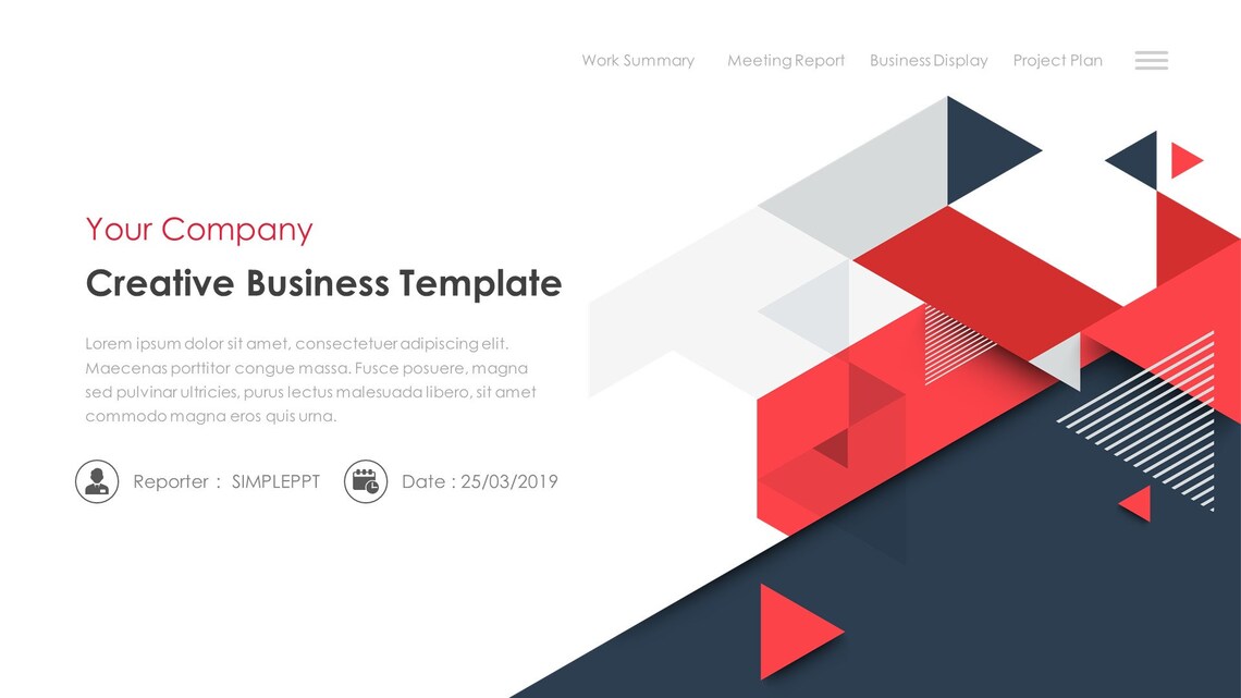 Red Minimal Business Template - Etsy