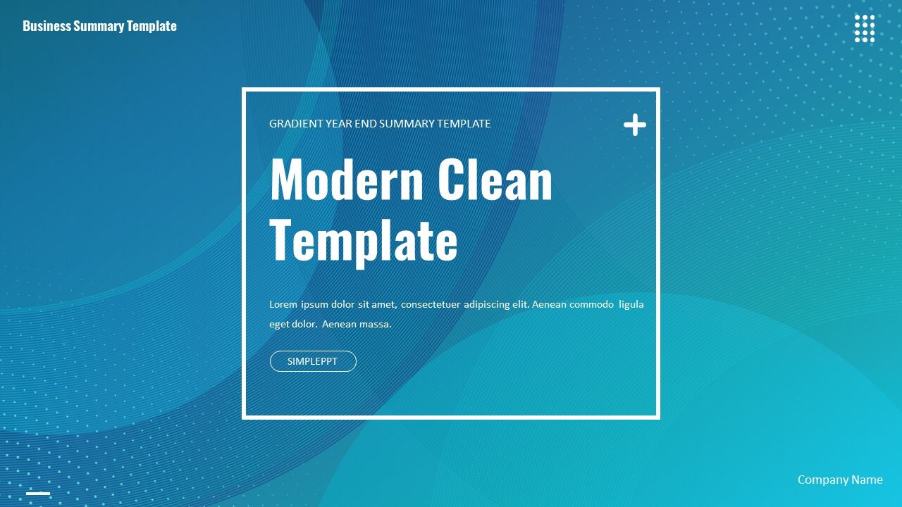 Minimal Modern Clean Business Powerpoint Template - Etsy