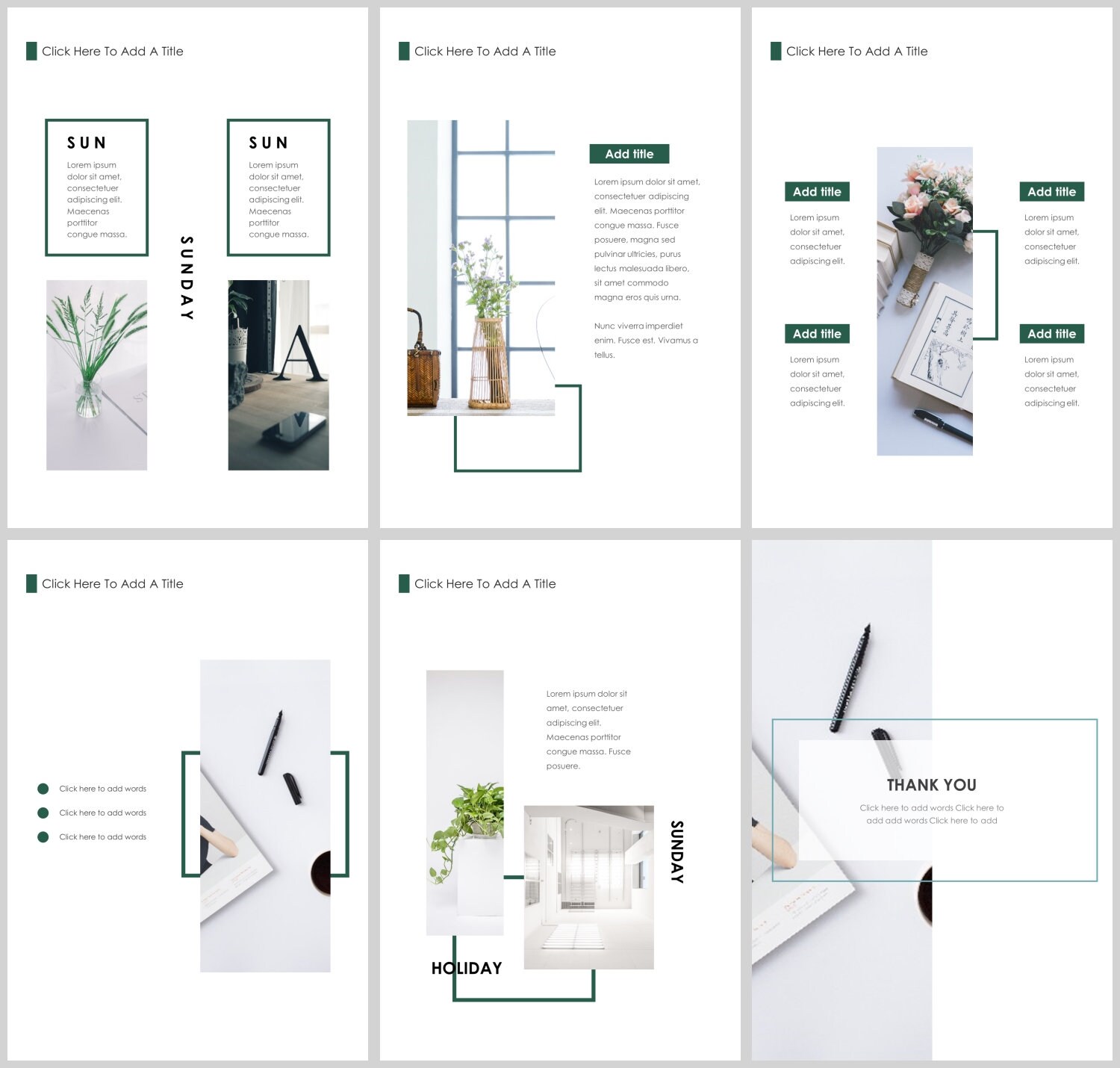 A4minimal Magazine Style Powerpoint Template - Etsy