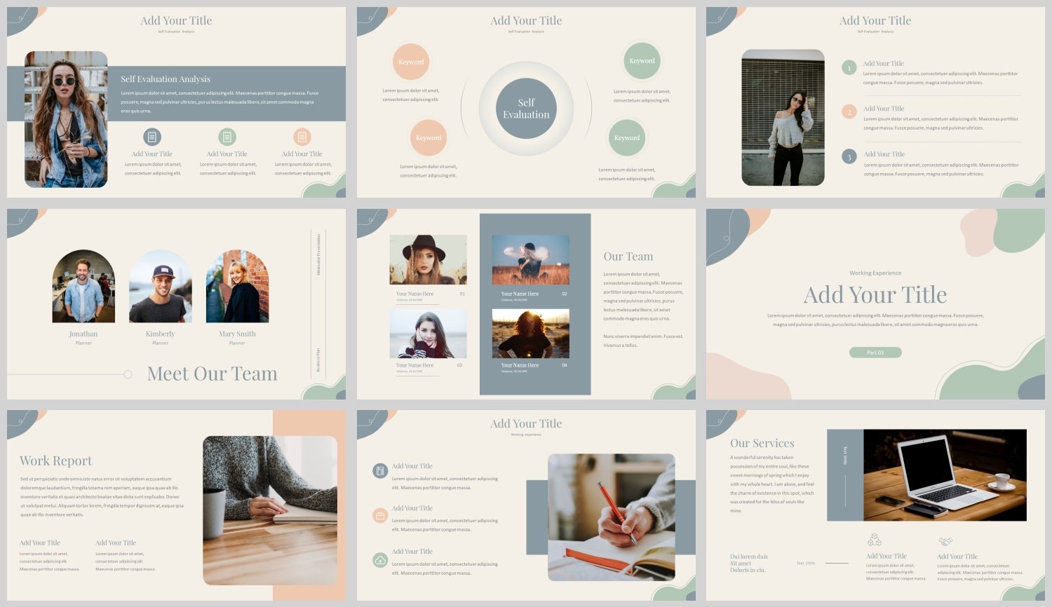 Minimal Modern Clean Powerpoint Template - Etsy