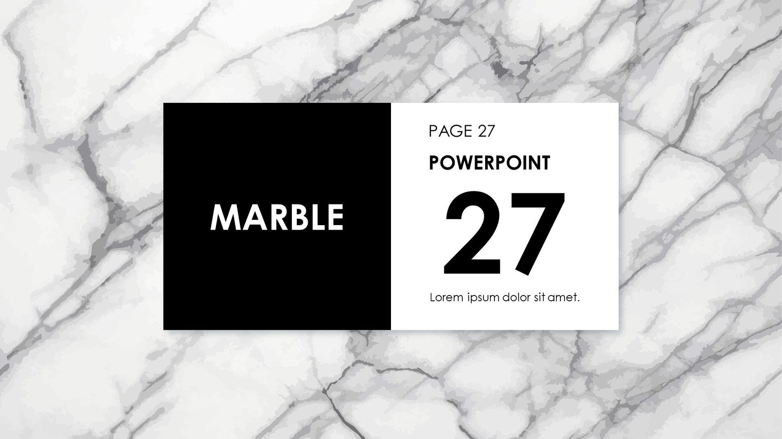 Marble Simple Magazine Style Powerpoint Template - Etsy