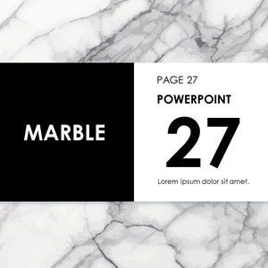 Marble Simple Magazine Style Powerpoint Template - Etsy