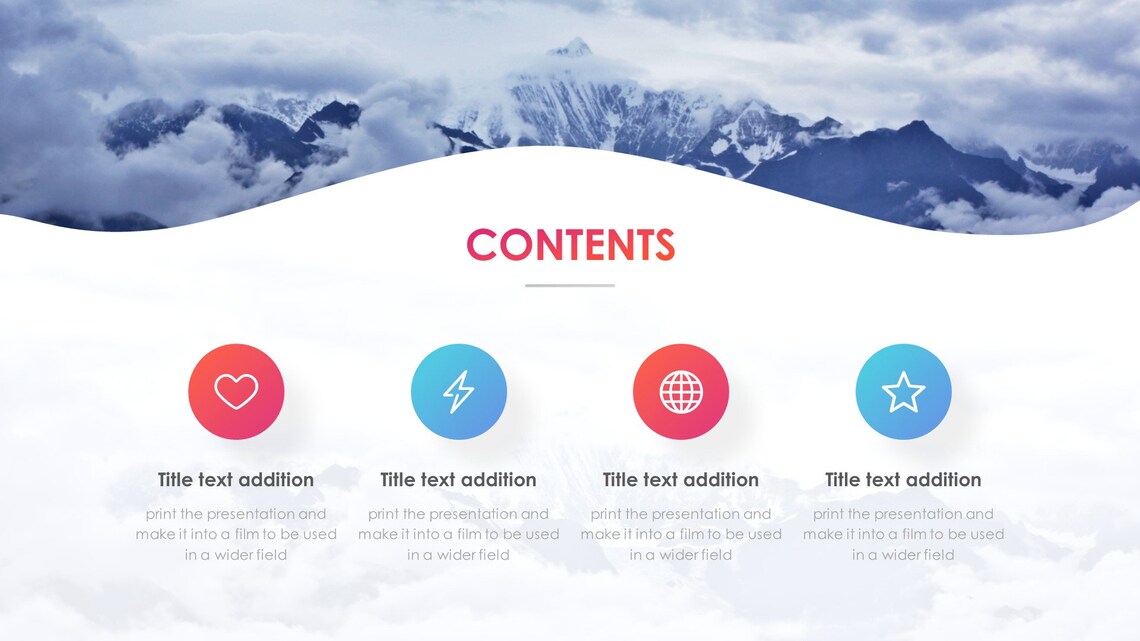 Creative Gradient Business Report Powerpoint Template02 - Etsy