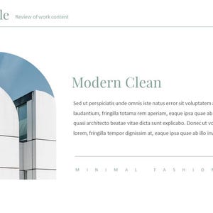 Minimal Modern Clean Report Powerpoint Template - Etsy
