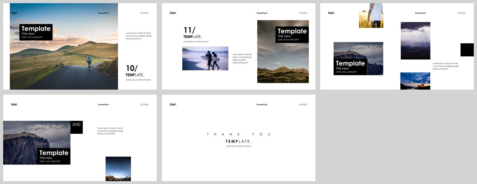 Creative Simple Magazine Style Powerpoint Template - Etsy