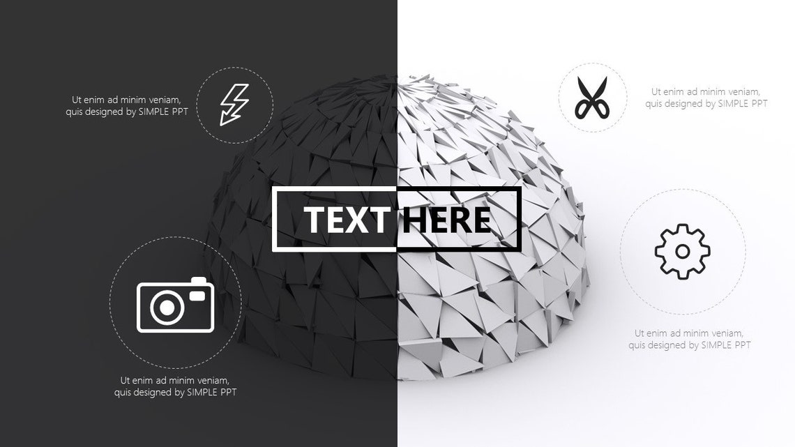 3D Broken Technology Powerpoint Template | Etsy