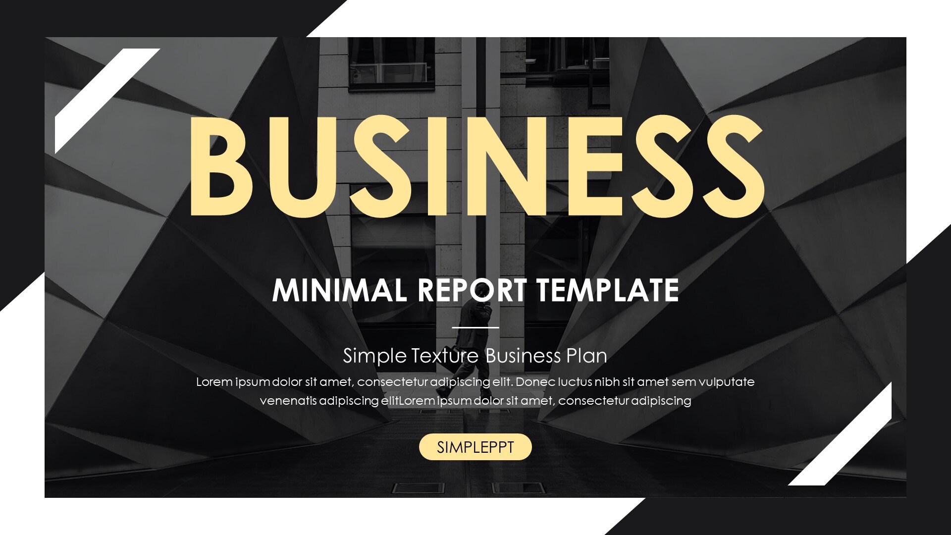 Golden Business Powerpoint Template - Etsy