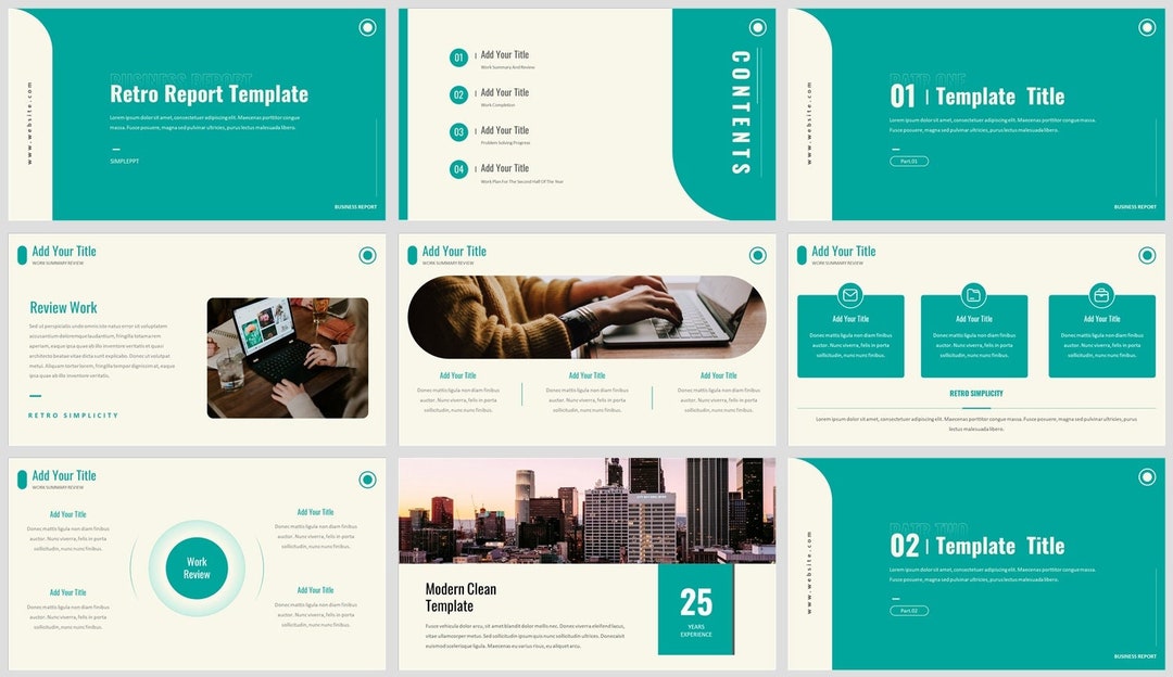 Minimal Modern Clean Business Powerpoint Template - Etsy