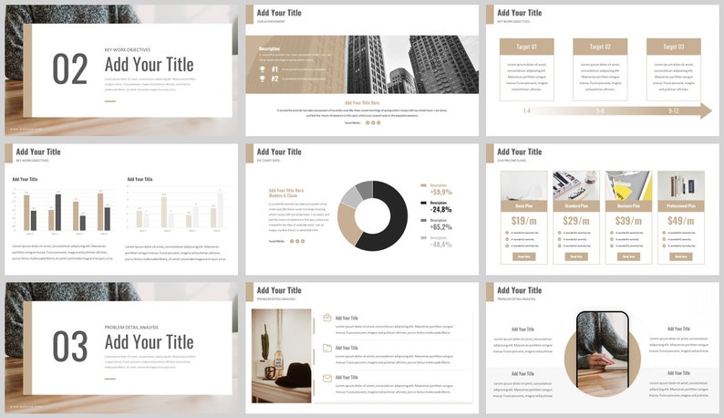 Minimal Clean Business Powerpoint Template - Etsy