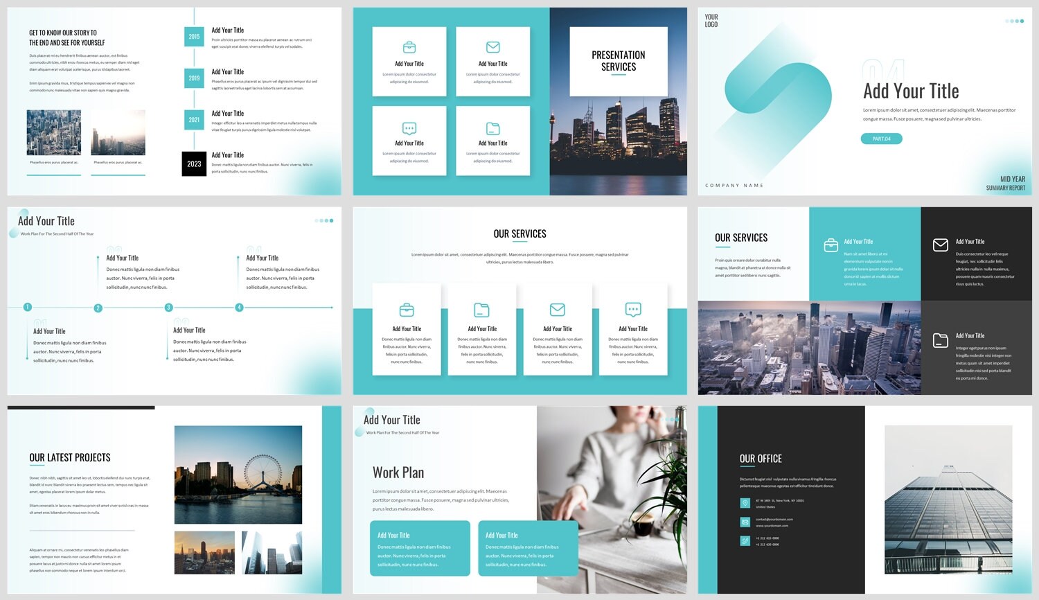 Minimal Clean Business Powerpoint Template - Etsy