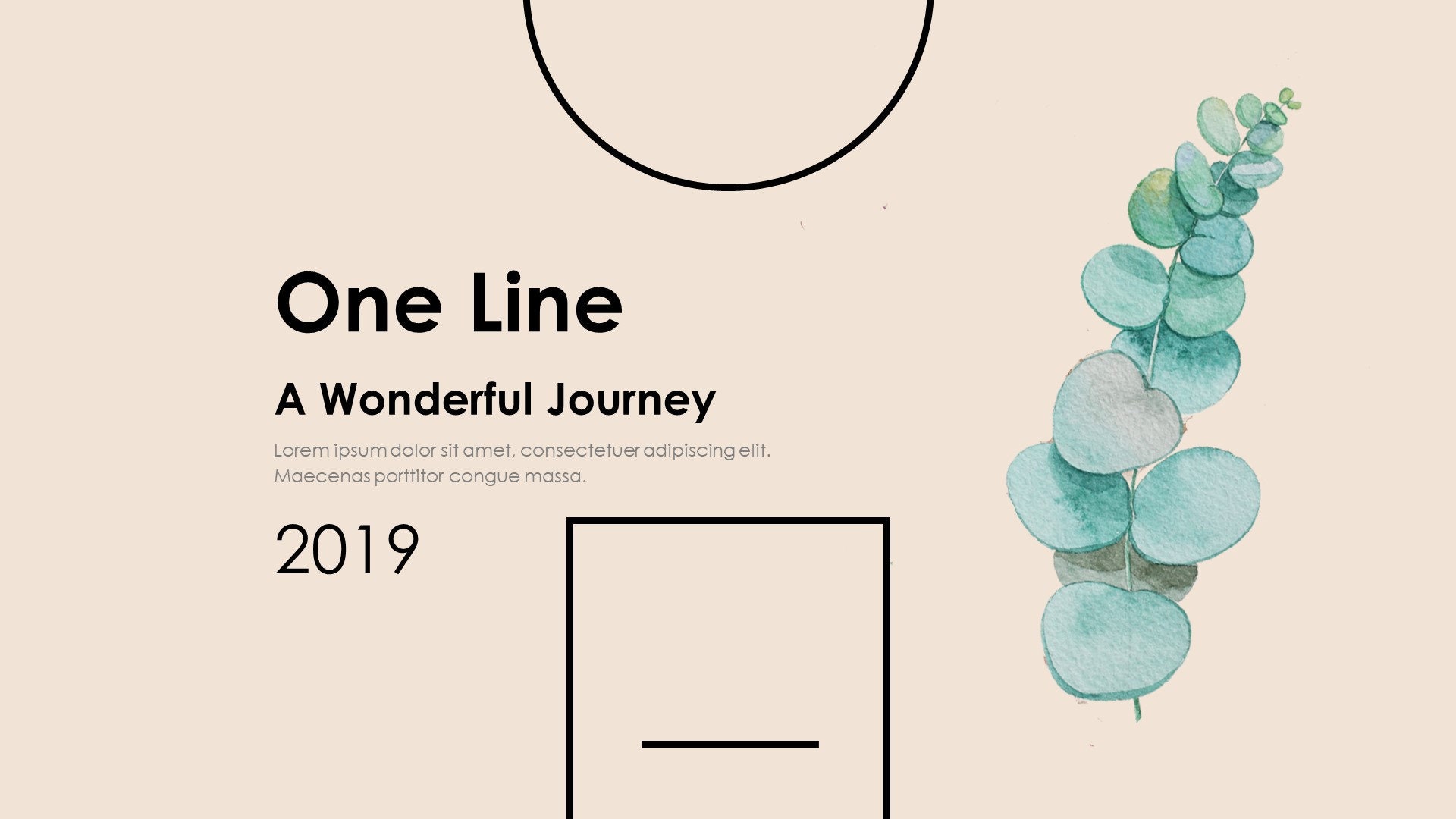 One Line Journey Simple Magazine Style Powerpoint Template - Etsy