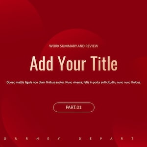 Minimal Red Business Powerpoint Template - Etsy