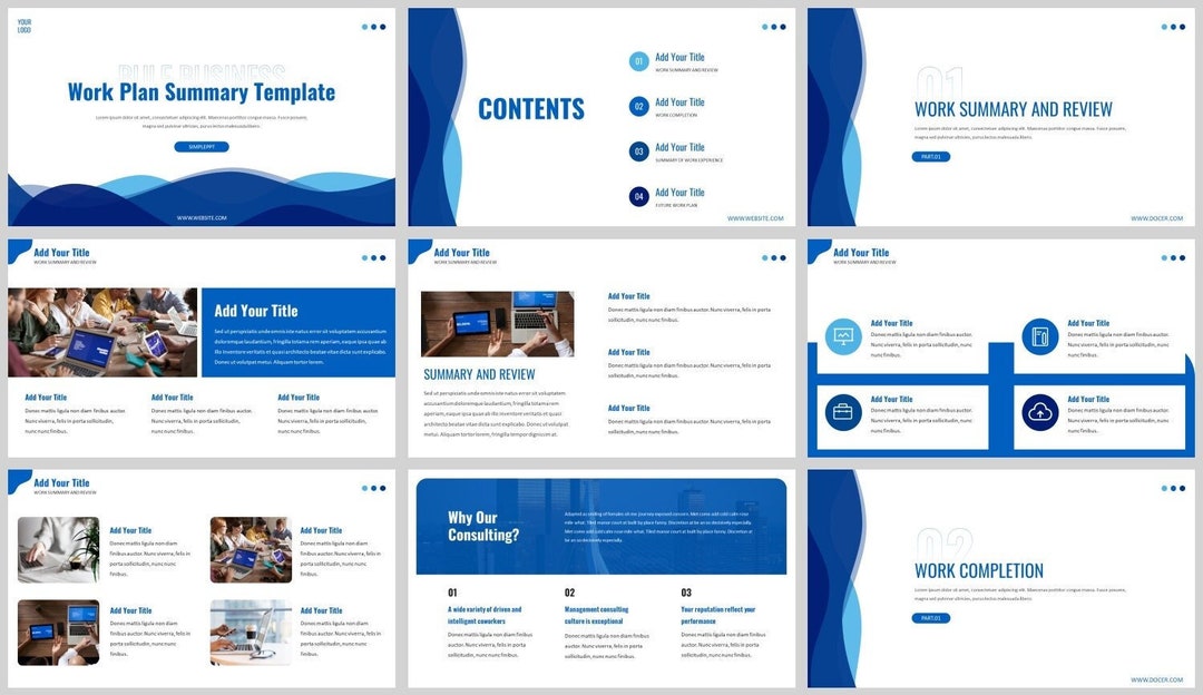 Minimal Clean Business Powerpoint Template - Etsy