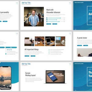 Minimal Modern Clean Business Powerpoint Template - Etsy