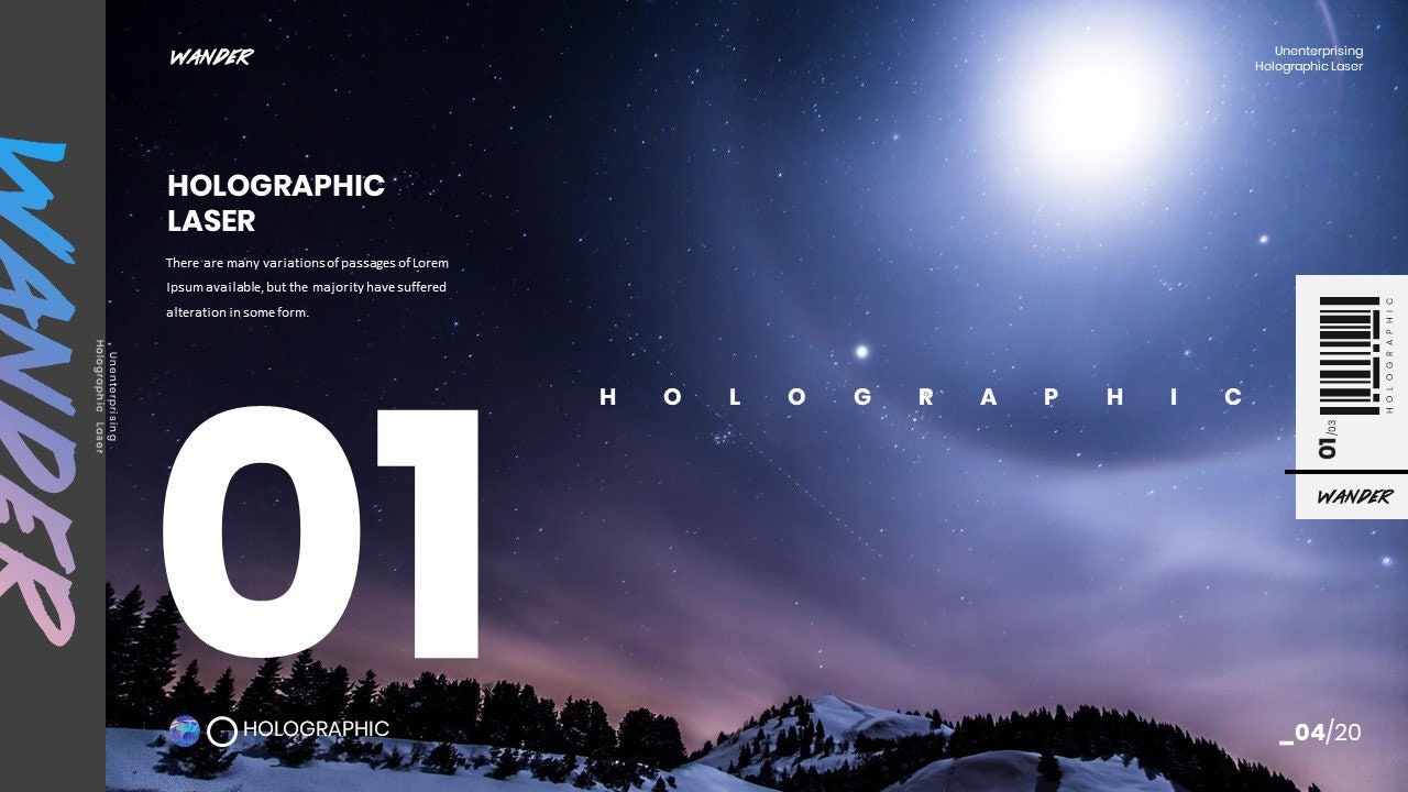 Minimal Magazine Style Laser Powerpoint Template - Etsy