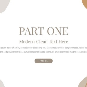 Minimal Modern Clean Style Powerpoint Template - Etsy