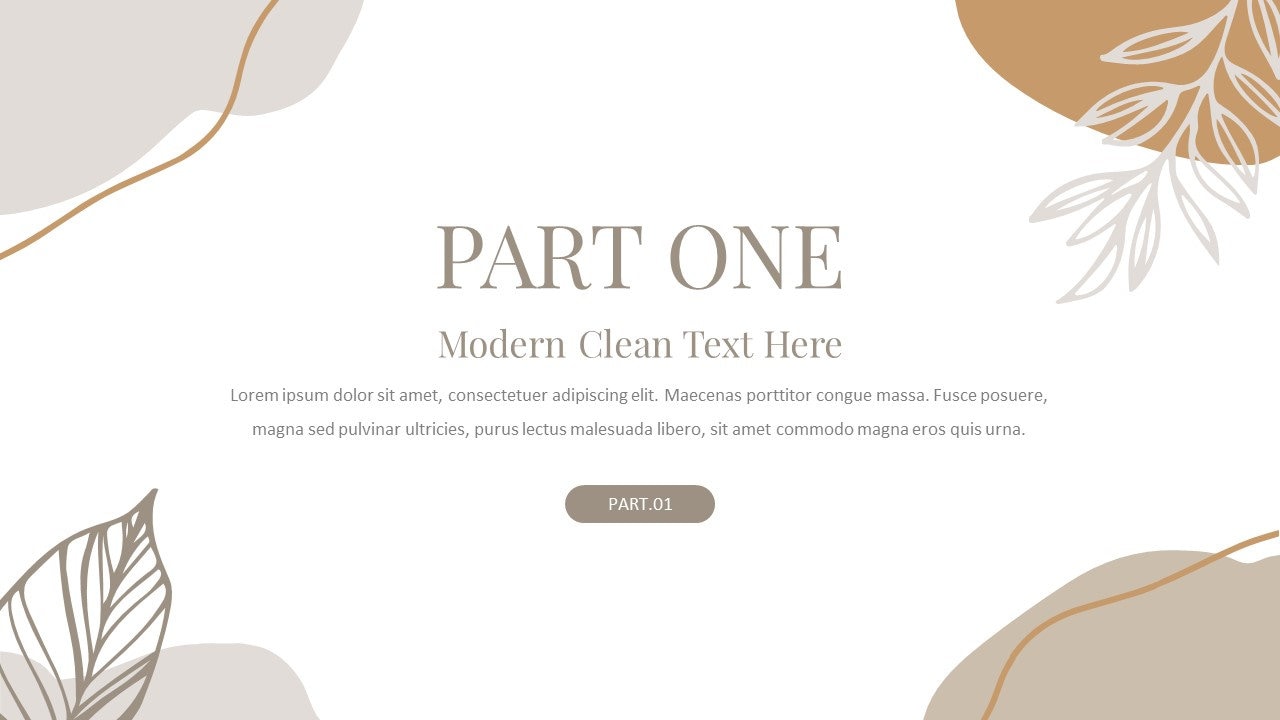Minimal Modern Clean Style Powerpoint Template - Etsy
