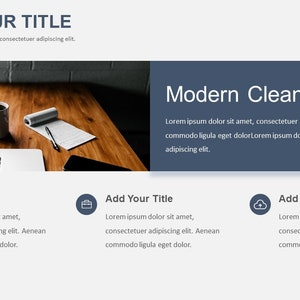 Minimal Blue Business Powerpoint Template - Etsy