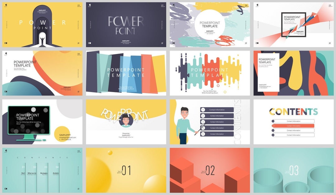 Simple & Modern Business Powerpoint Template[season 02] - Etsy