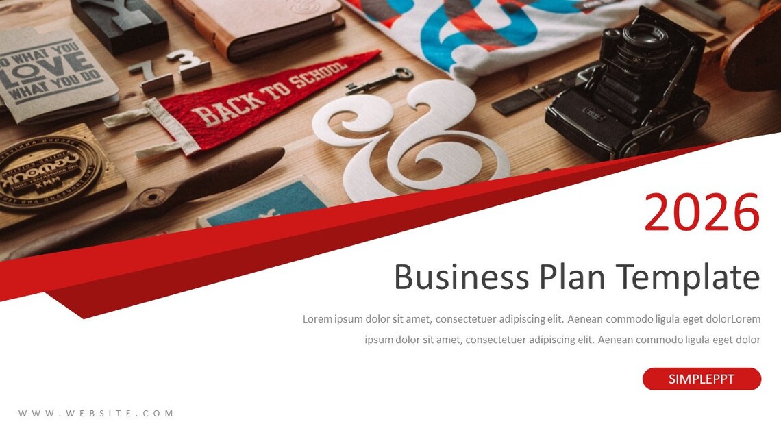 Red Minimal Business Template | Etsy