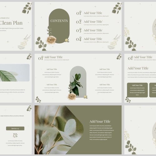 Minimal Modern Clean Style Powerpoint Template - Etsy