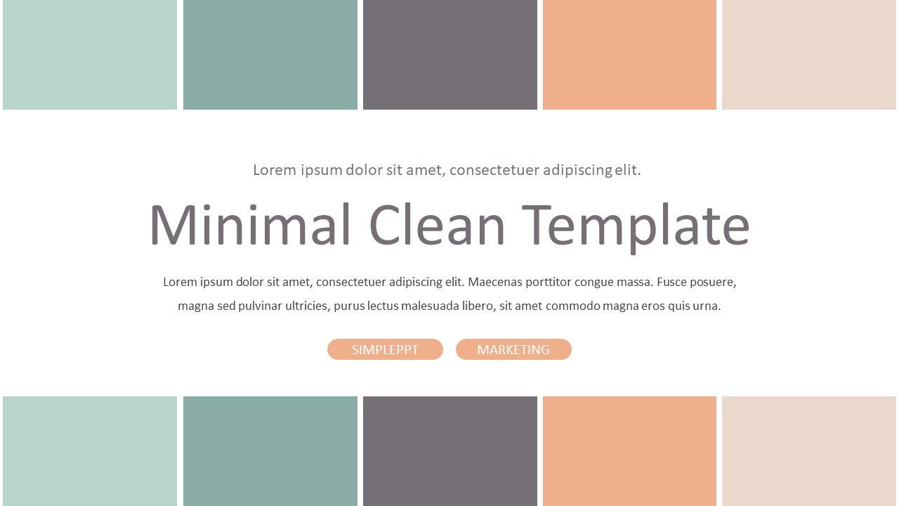 Minimal Work Summary Powerpoint Template - Etsy