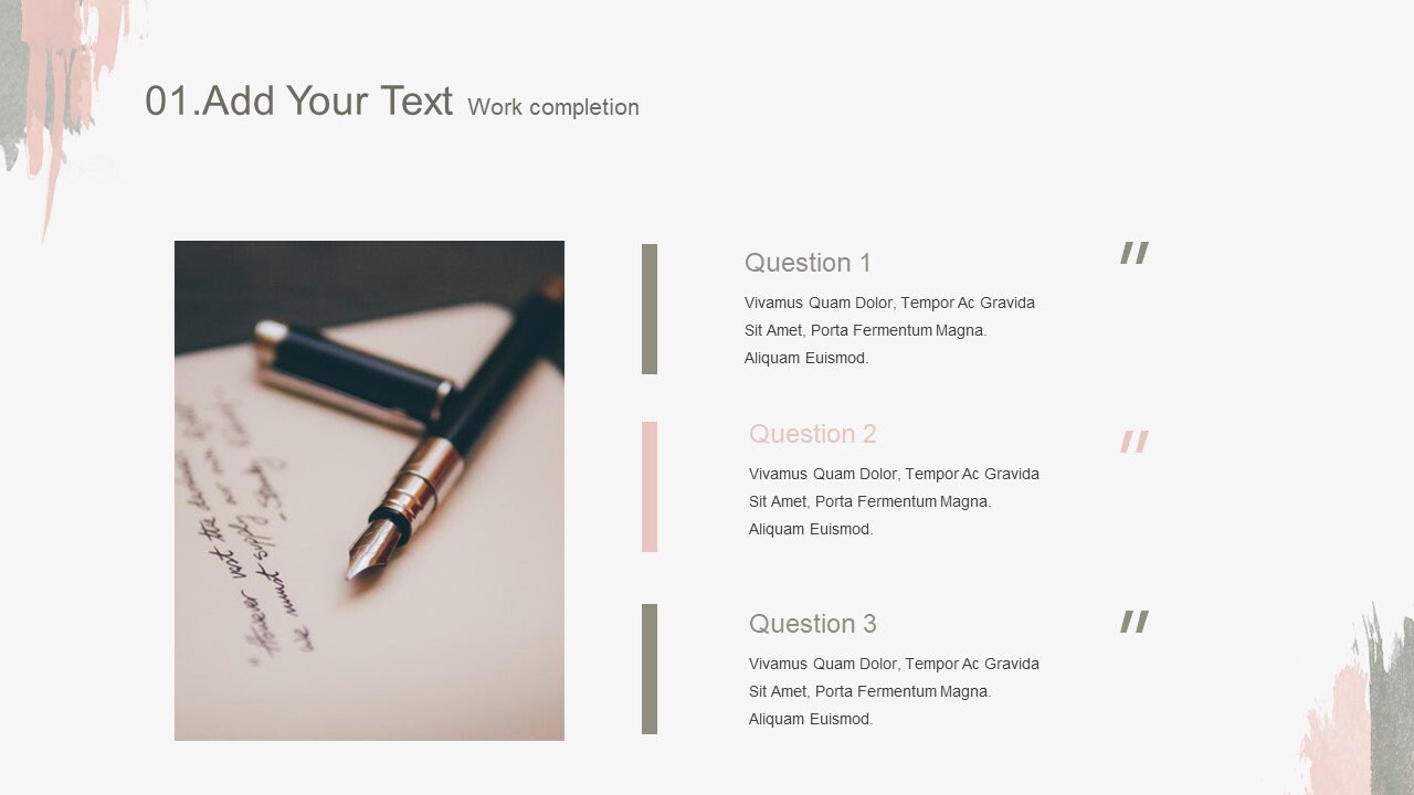 Minimal Water-color Style Powerpoint Template - Etsy