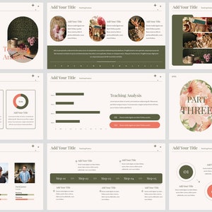 Minimal Clean Teaching Summary Powerpoint Template - Etsy