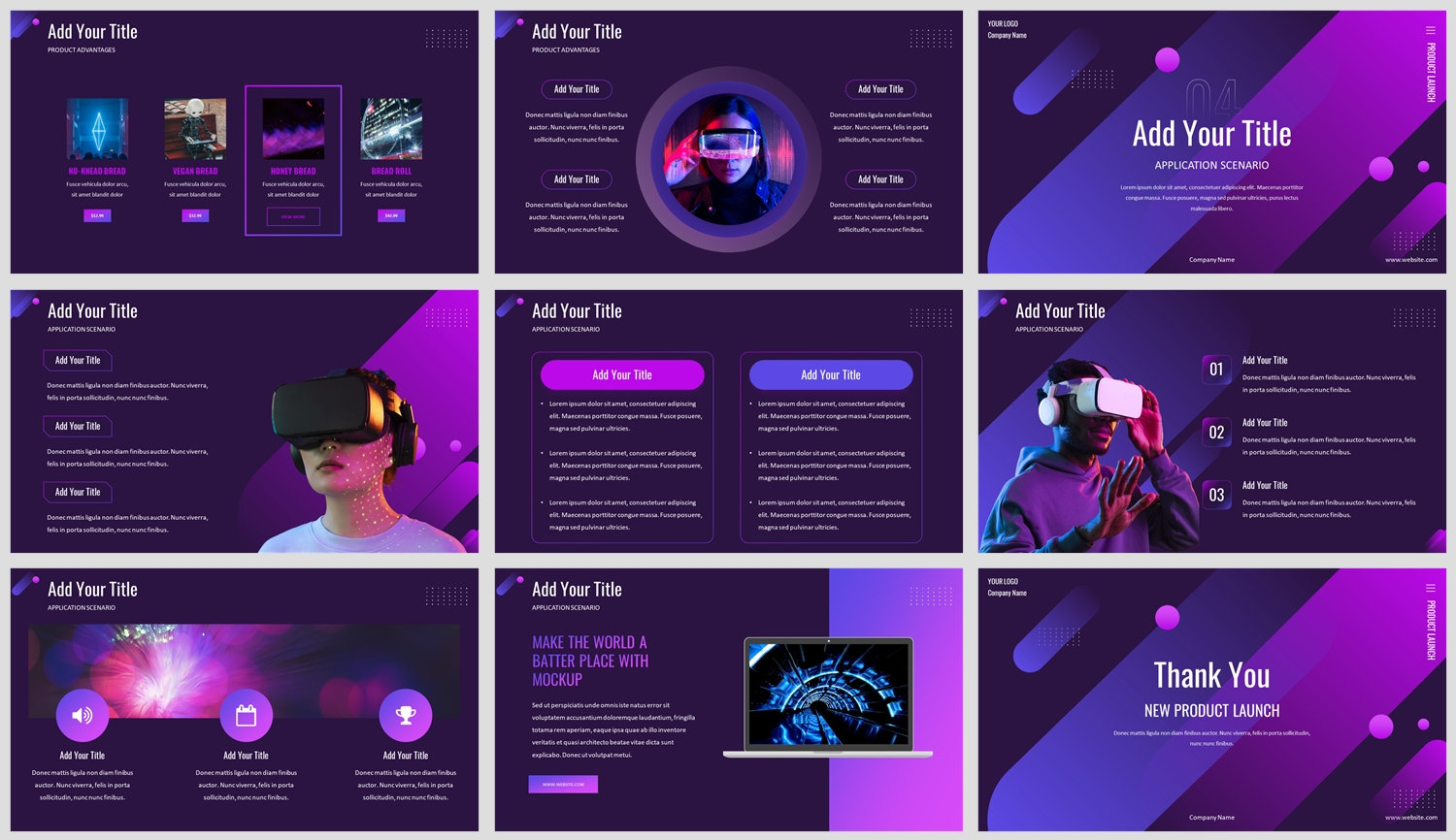 Modern Clean Technology Powerpoint Template - Etsy