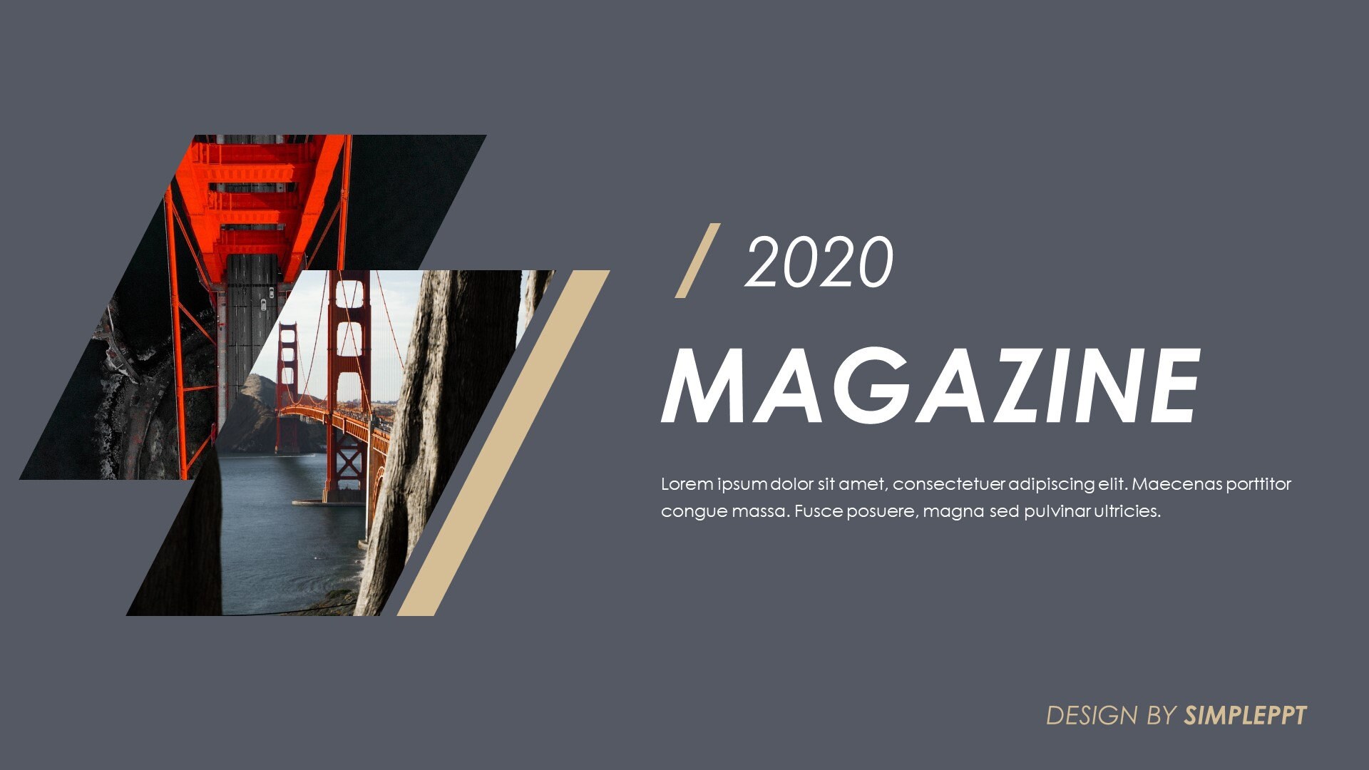 Minimal Magazine Style Powerpoint Template - Etsy