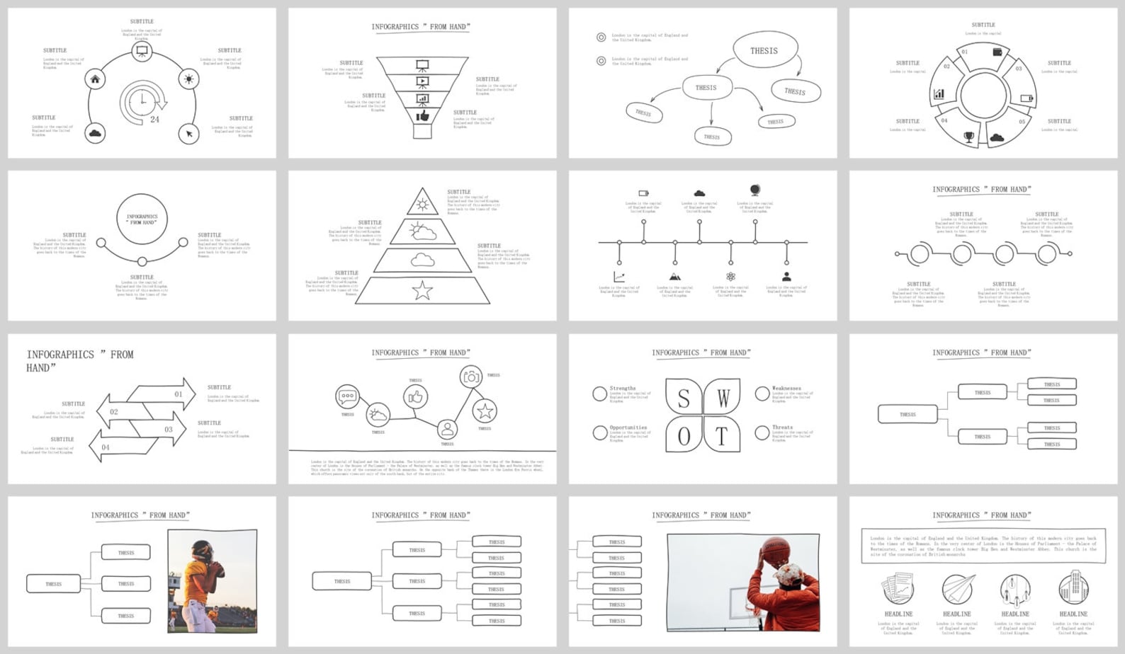 Handdraw Style Report Powerpoint Template - Etsy