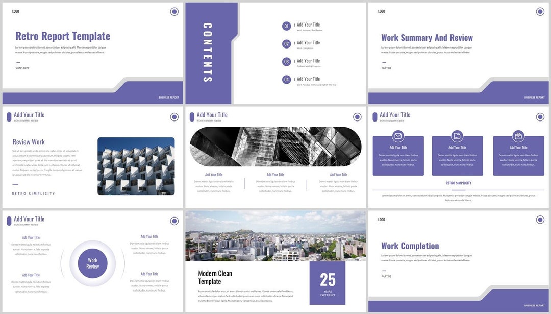 Minimal Clean Business Powerpoint Template - Etsy
