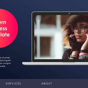 Creative Gradient Business Report Powerpoint Template - Etsy