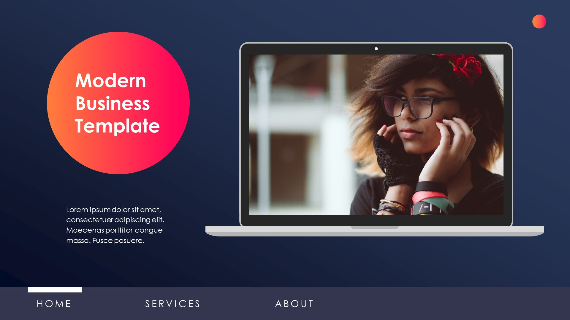 Creative Gradient Business Report Powerpoint Template - Etsy