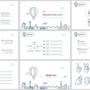 Handdraw Style Report Powerpoint Template12 - Etsy