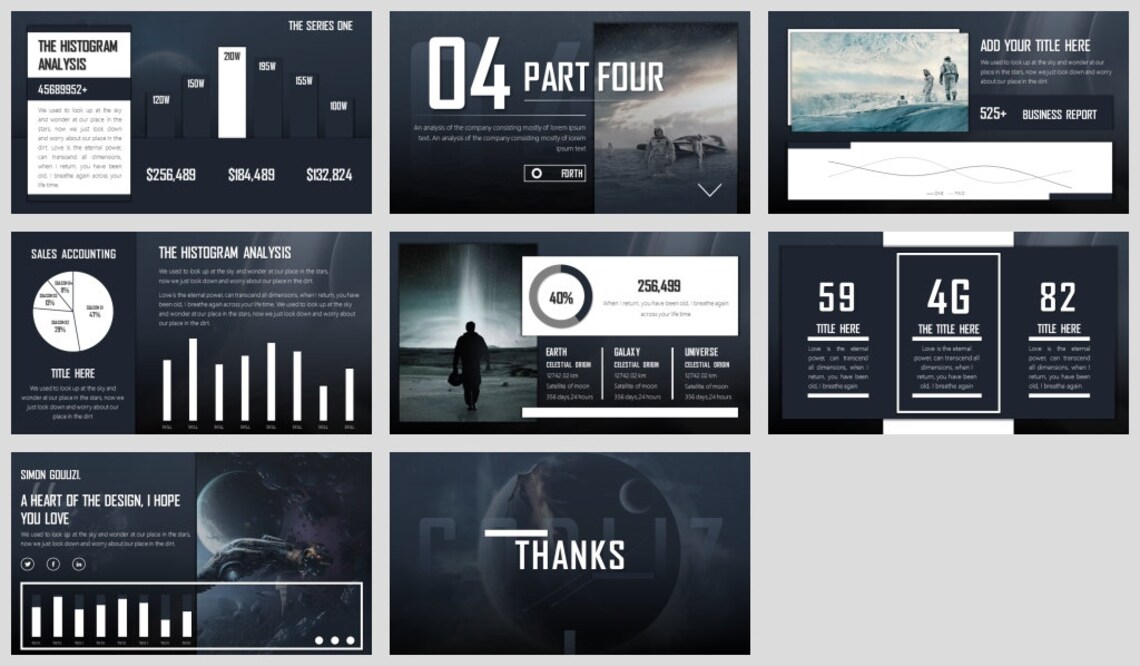 Simple Magazine Style of Technology Powerpoint Template 03 - Etsy