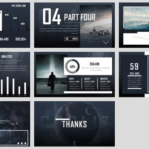 Simple Magazine Style of Technology Powerpoint Template 03 - Etsy