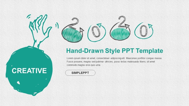 Handdraw Style Report Powerpoint Template 05 - Etsy