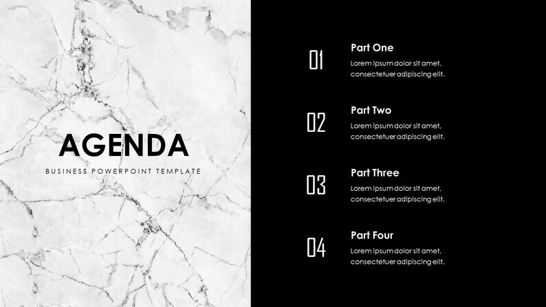 Minimal Marble Magazine Style Powerpoint Template - Etsy