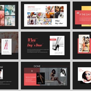 Red Minimal Fashion Report Template 02 - Etsy