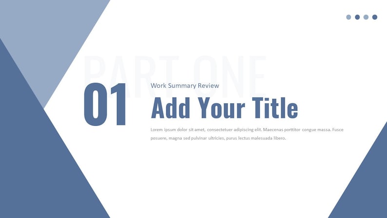 Minimal Blue Business Powerpoint Template - Etsy