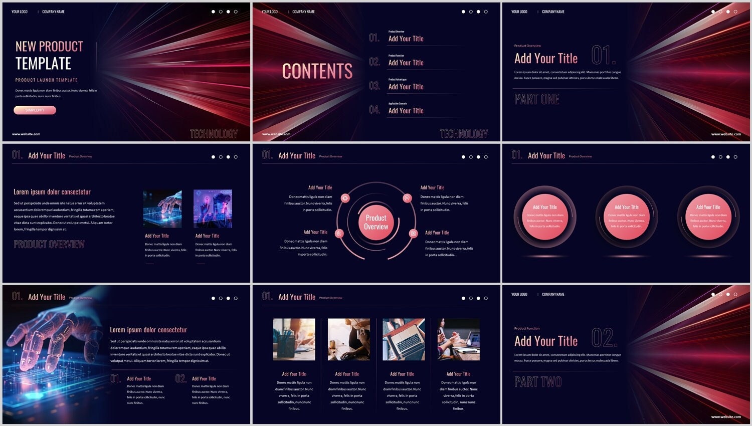 Modern New Product Launch Report Powerpoint Template - Etsy