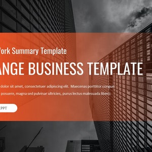 Modern Business Report Powerpoint Template - Etsy