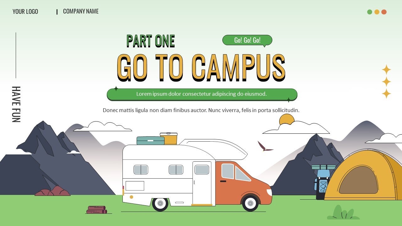 Minimal Go to Campus Clean Powerpoint Template - Etsy
