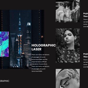 Minimal Magazine Style Laser Powerpoint Template - Etsy