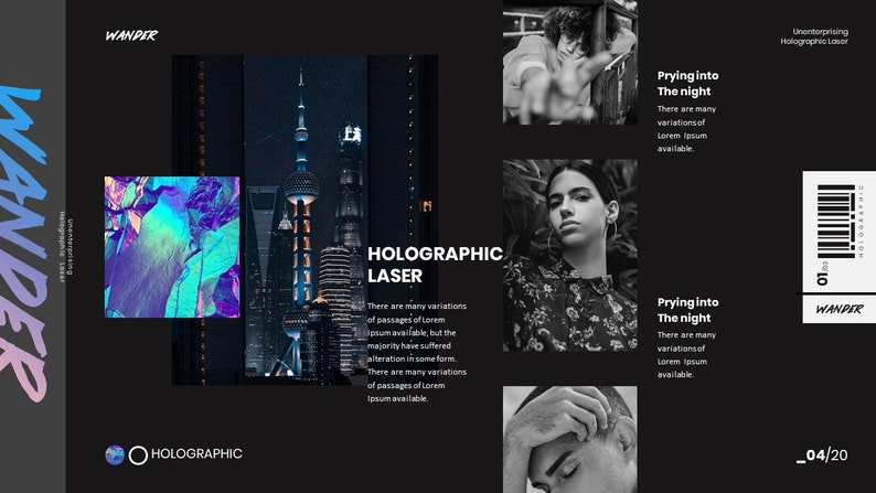 Minimal Magazine Style Laser Powerpoint Template - Etsy