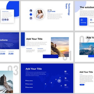 Modern Clean Business Plan Powerpoint Template - Etsy